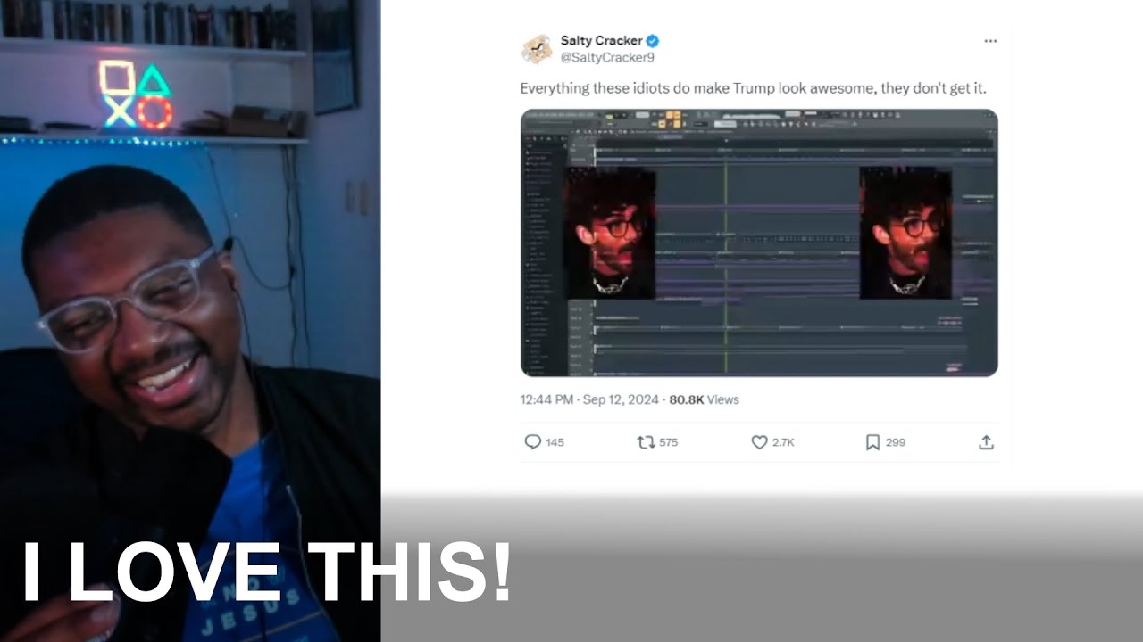Reacting To They're Eating The Dogs By Megaphonix - YouTube