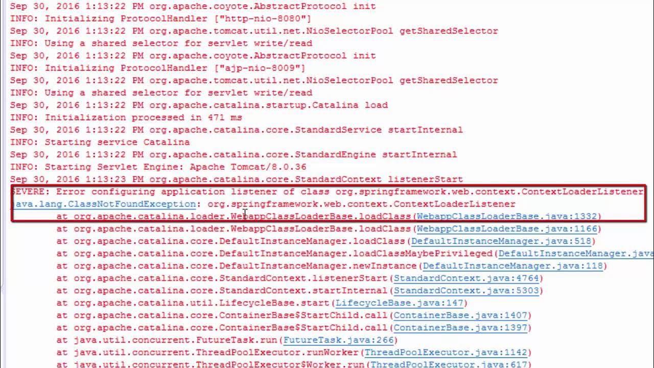 java.lang.ClassNotFoundException: org.springframework - YouTube