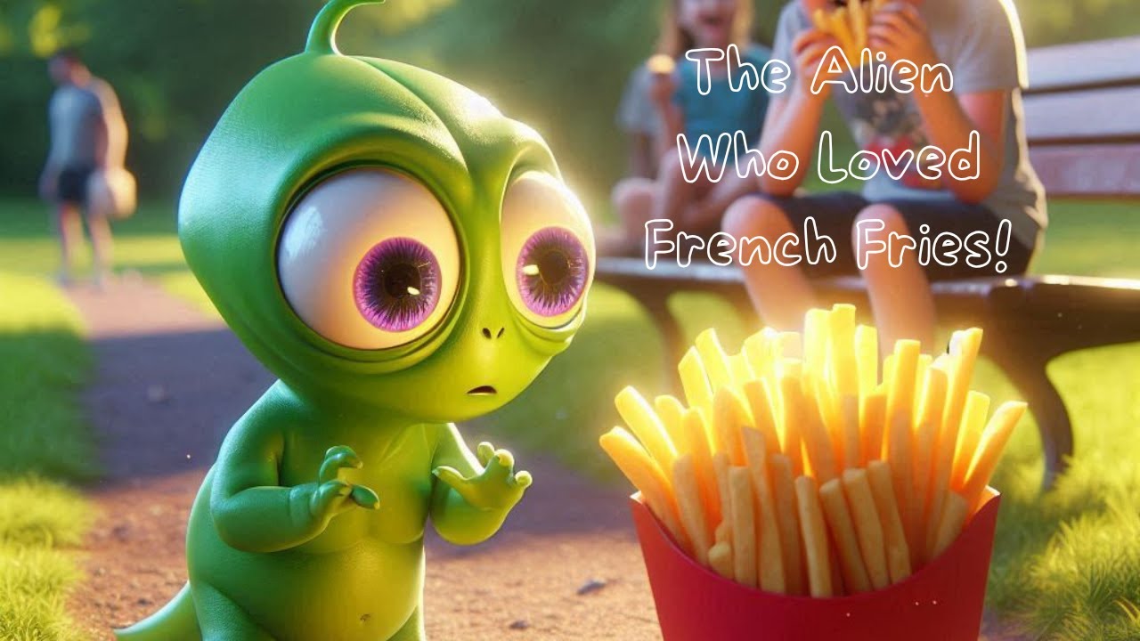 The Alien Who Loved French Fries! Story for kids - YouTube