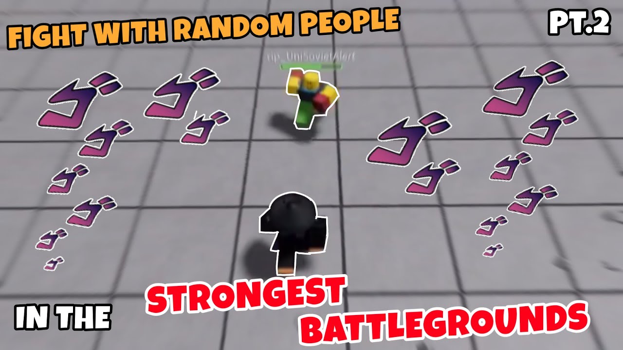 Fight with Random People in STRONGEST BATTLEGROUNDS (Pt.2)|#roblox ...