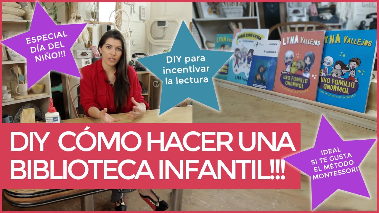 Cómo hacer una Biblioteca Infantil | Paso a paso | DIY | Montessori ...