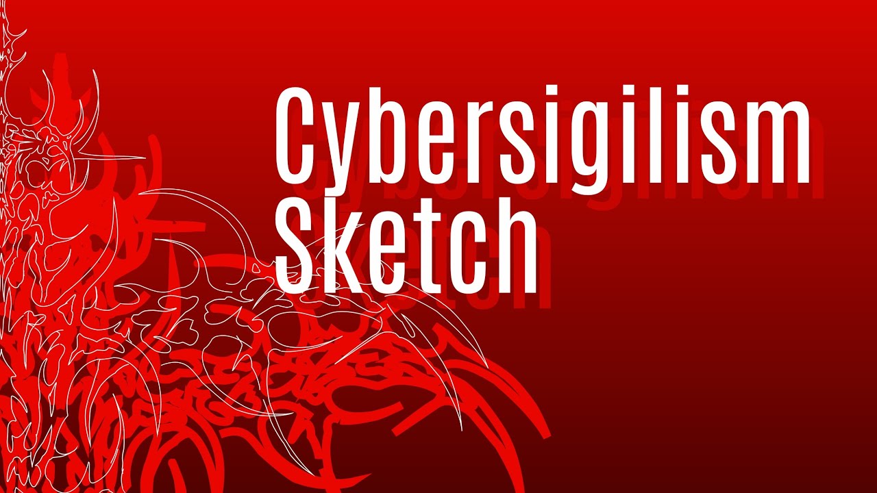 SYBER SIGILISM SKETCH | Speed Art #cybersigilism #neotribal # ...