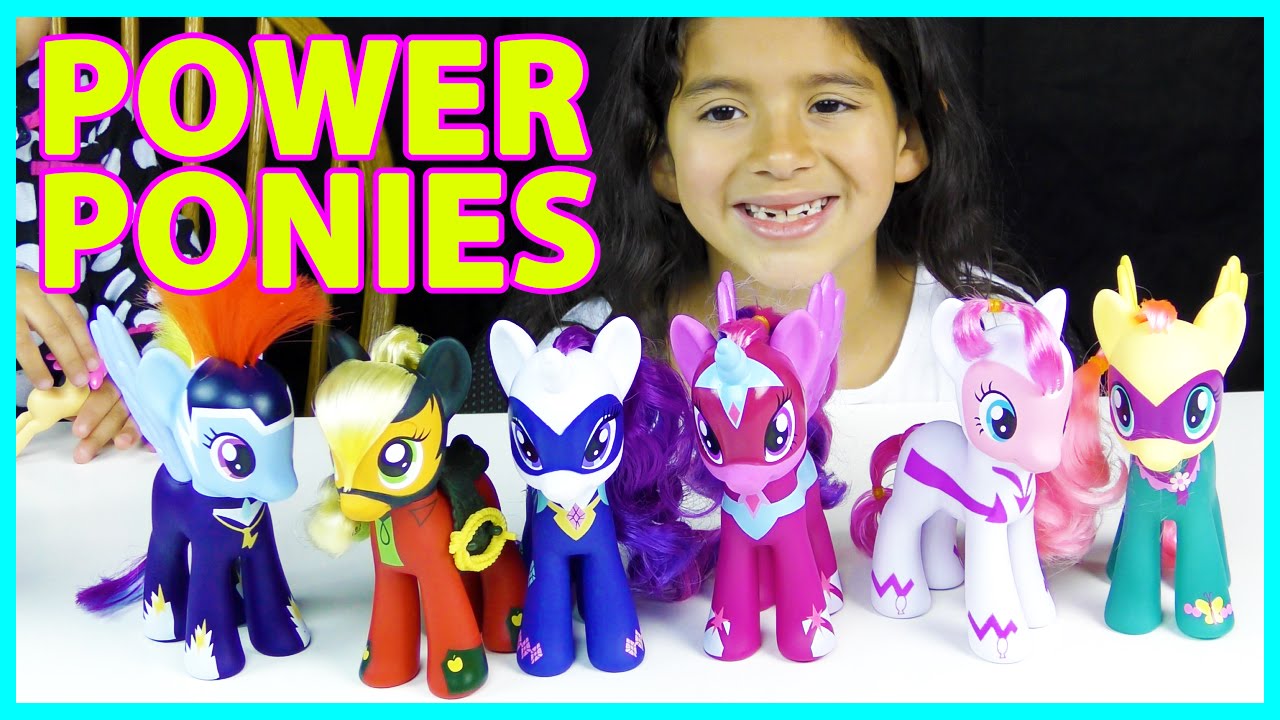 Power Ponies Toys Set | Rainbow Dash Applejack Rarity Twilight Sparkle ...