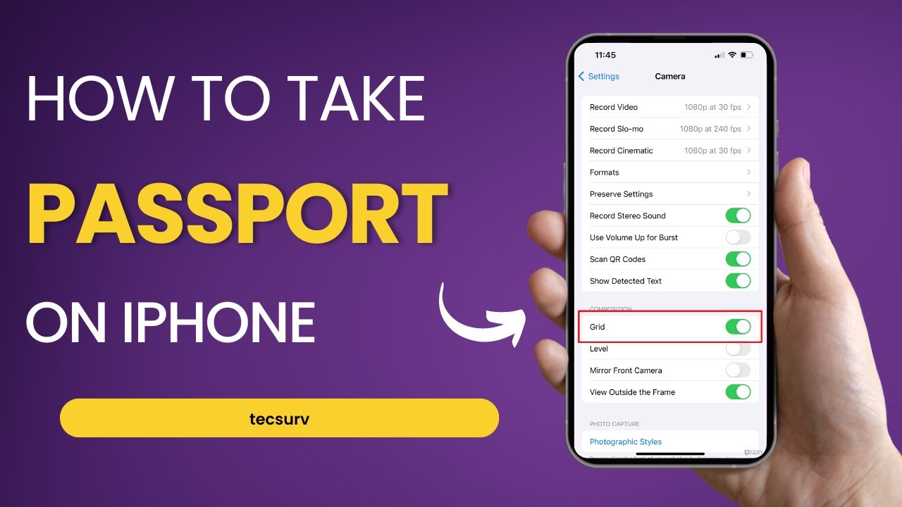 How to Take a Passport Photo with Your iPhone - YouTube