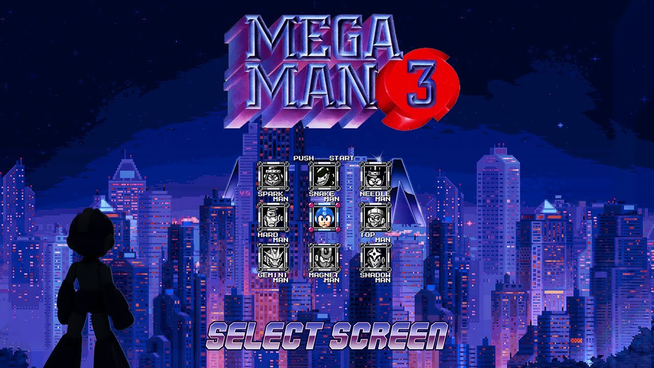 MegaMan 3 - Select Screen (Neon X remix) - YouTube