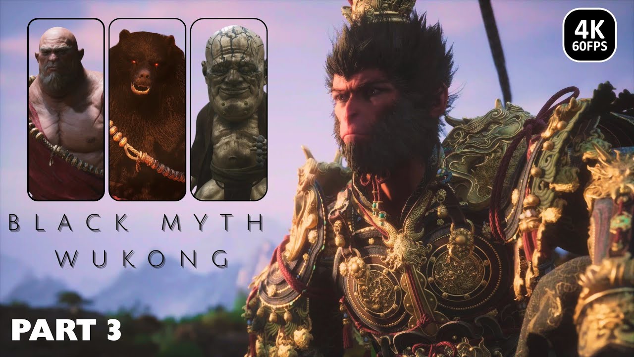 Black Myth Wukong Walkthrough Part 3 | Honest Struggles in 4K 60FPS ...