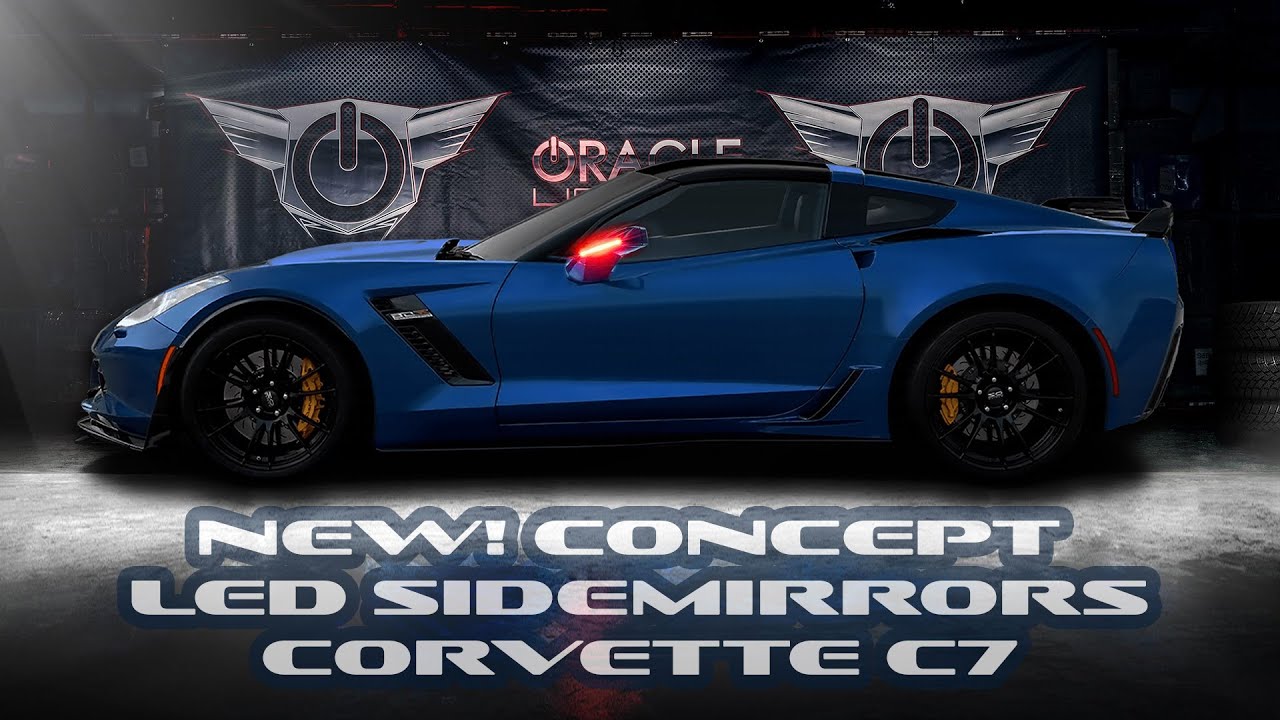 NEW! Aerodynamic Chevrolet C7 Corvette Concept LED Side Mirrors from ...