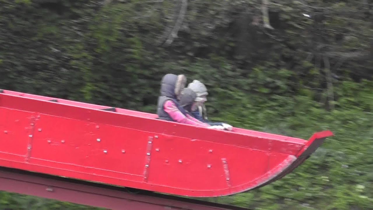 old log flume in scarborough - YouTube