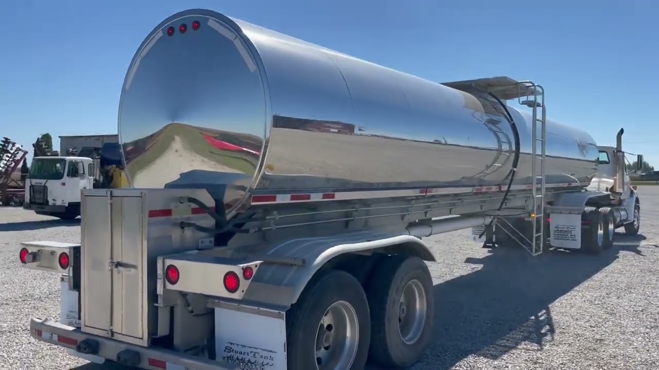 1998 WALKER 7500 GALLON STAINLESS TANK TRAILER For Sale - YouTube