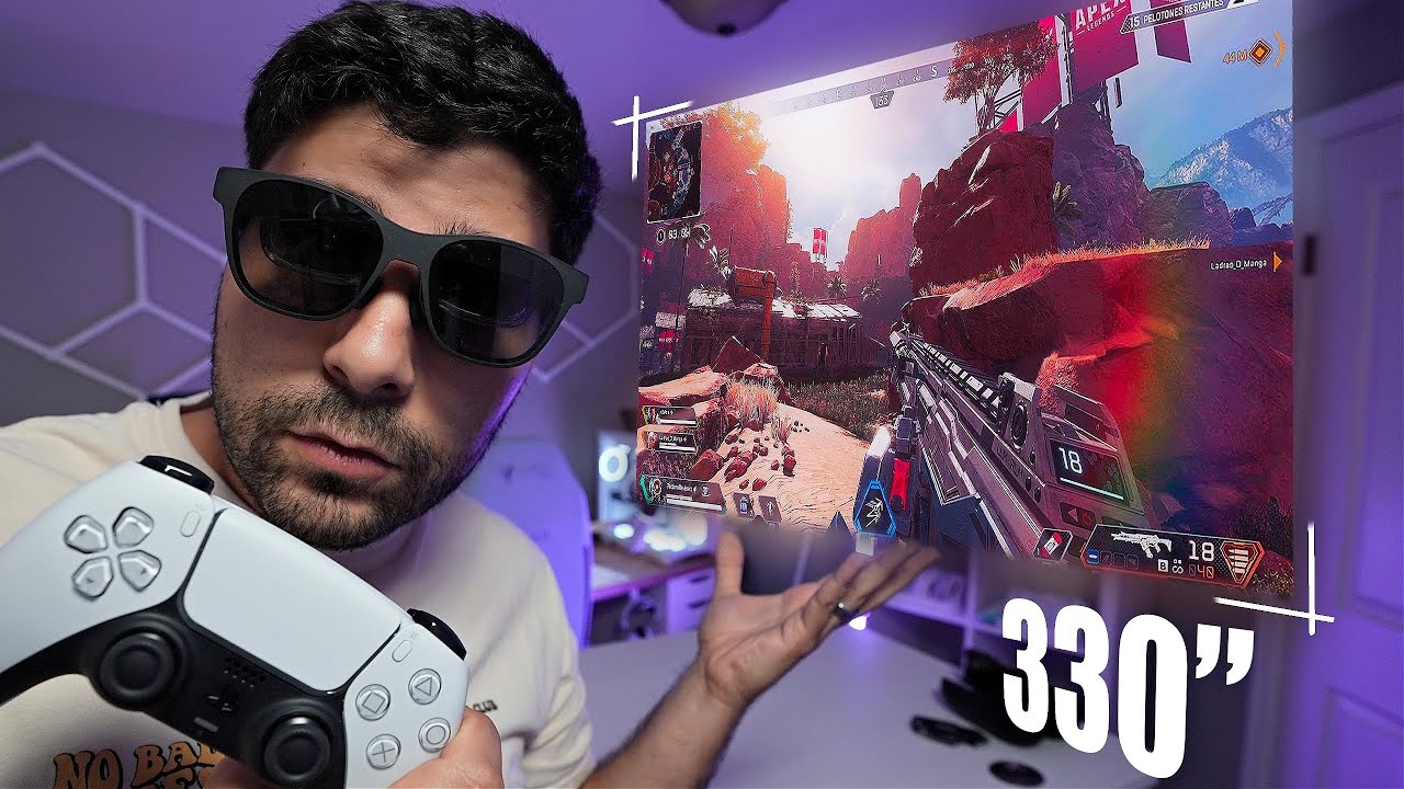Gaming on the XREAL AIR 2 - a 330” OLED wearable display? - YouTube