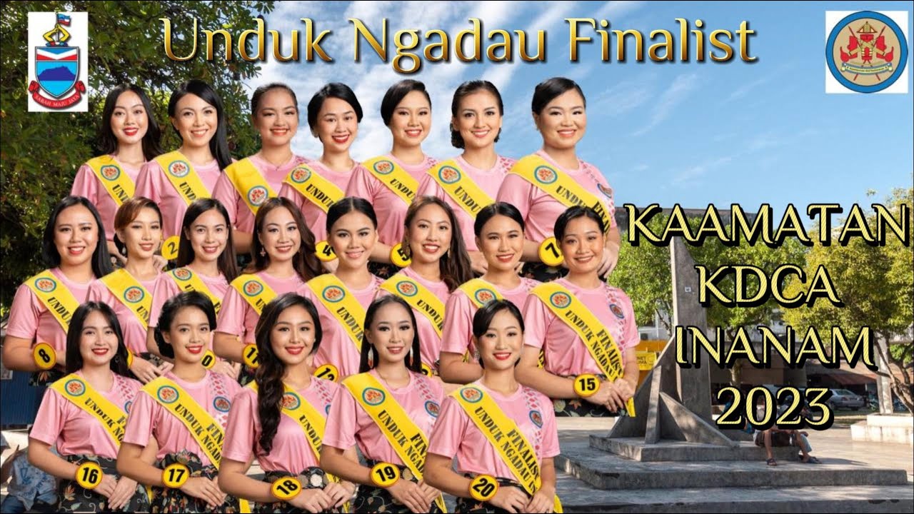 Unduk Ngadau 20 Finalist | KAAMATAN KDCA INANAM 2023 #travel #sabah # ...