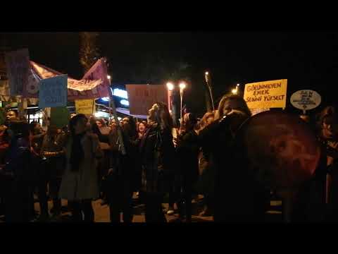 Fethiye 8 Mart 2019 Gece Yürüyüşü