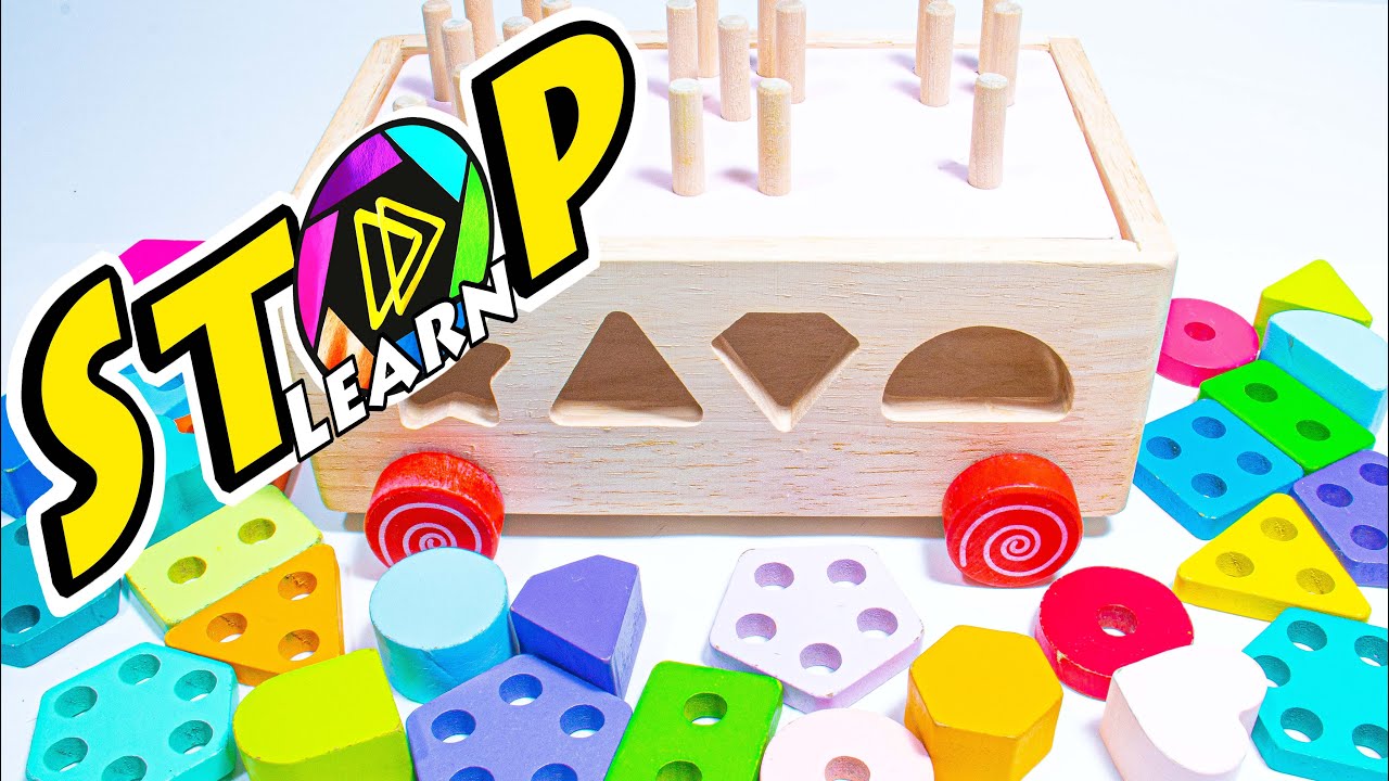 Shapes with Wooden Toy - Colors and Shapes Toy Cartoon Video Collection ...
