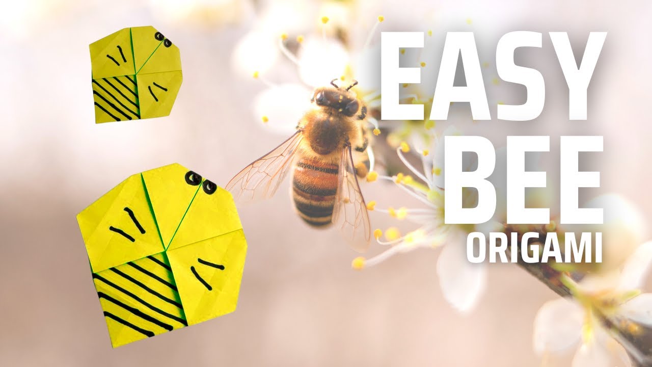 Easy Origami Bee Tutorial: Step-by-Step Guide for Making a Cute Bee ...