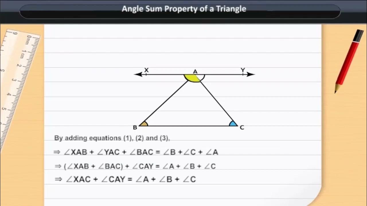 Angle Sum Property of a Triangle | Class 9 | Maths - YouTube