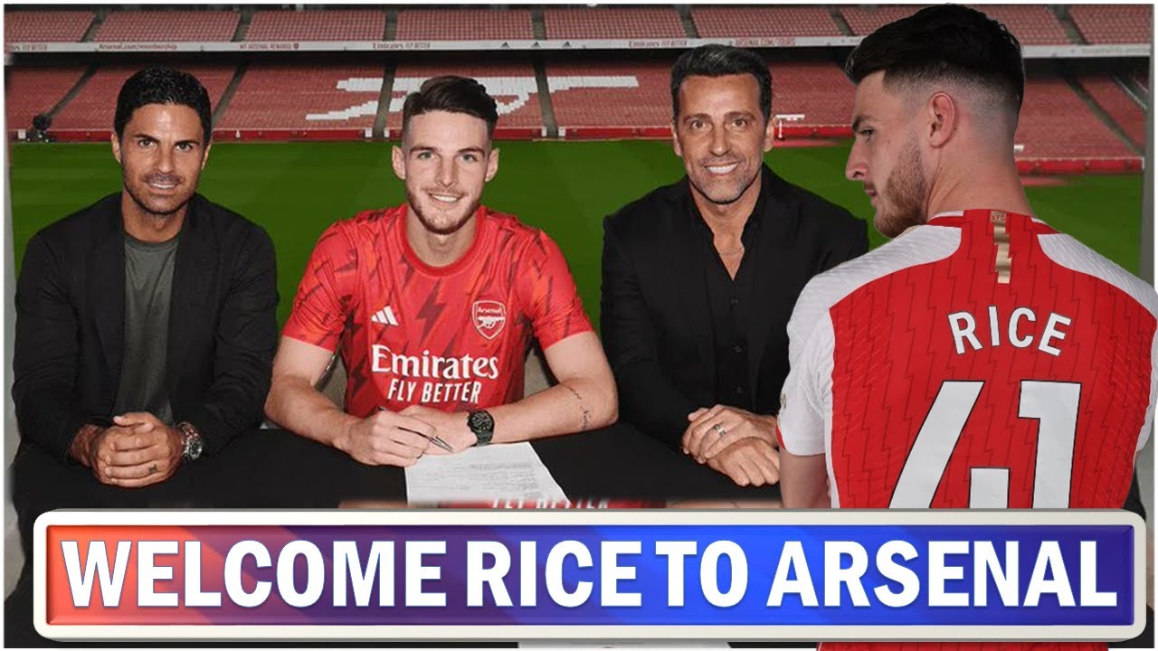 OFFICIAL : Declan Rice Signs For Arsenal !! Arsenal Transfer News - YouTube