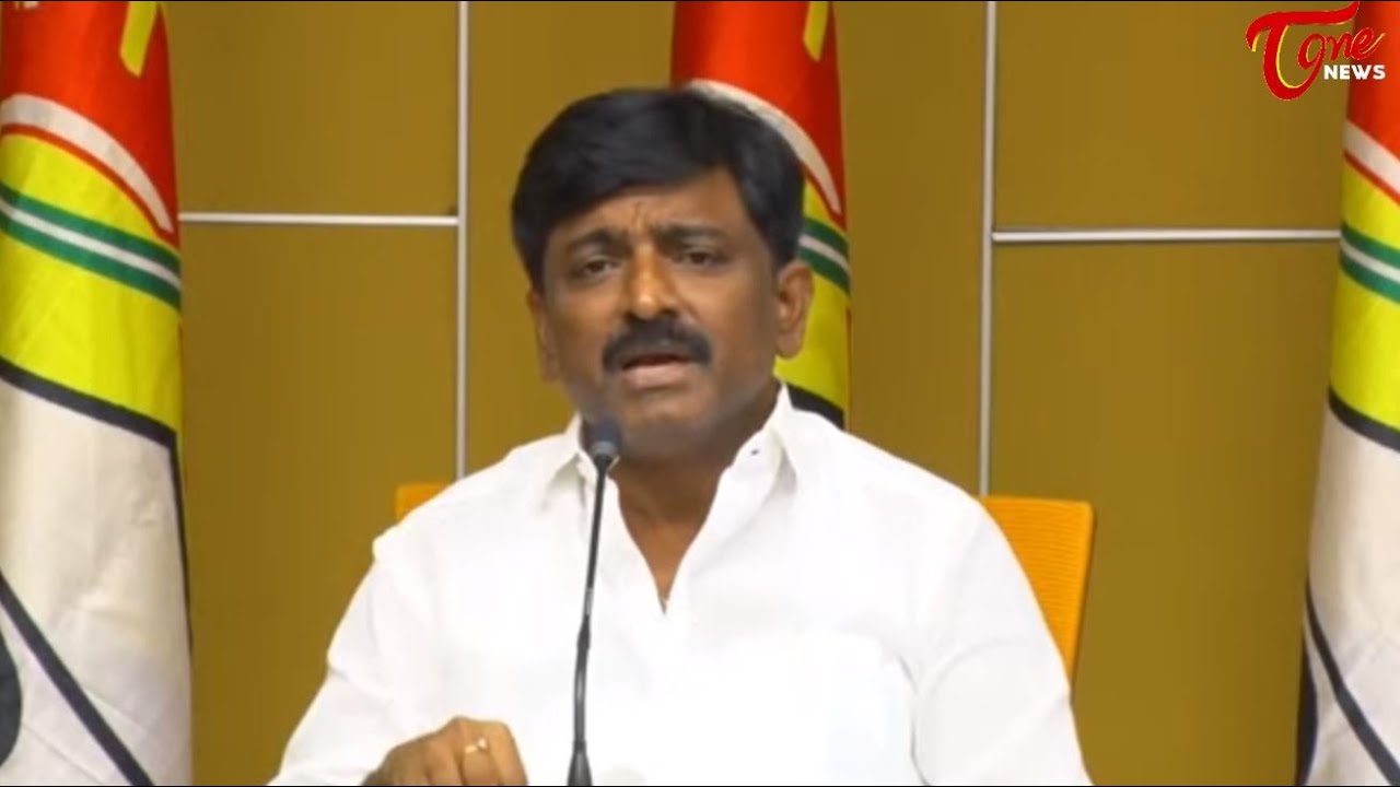 TDP Mareddy Ravindranath Reddy (Btech Ravi) Press Meet LIVE | TOne News ...