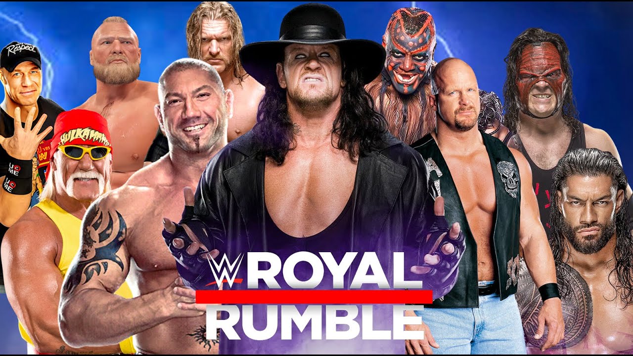 30 Greatest WWE Superstars Ever in a Royal Rumble! - YouTube