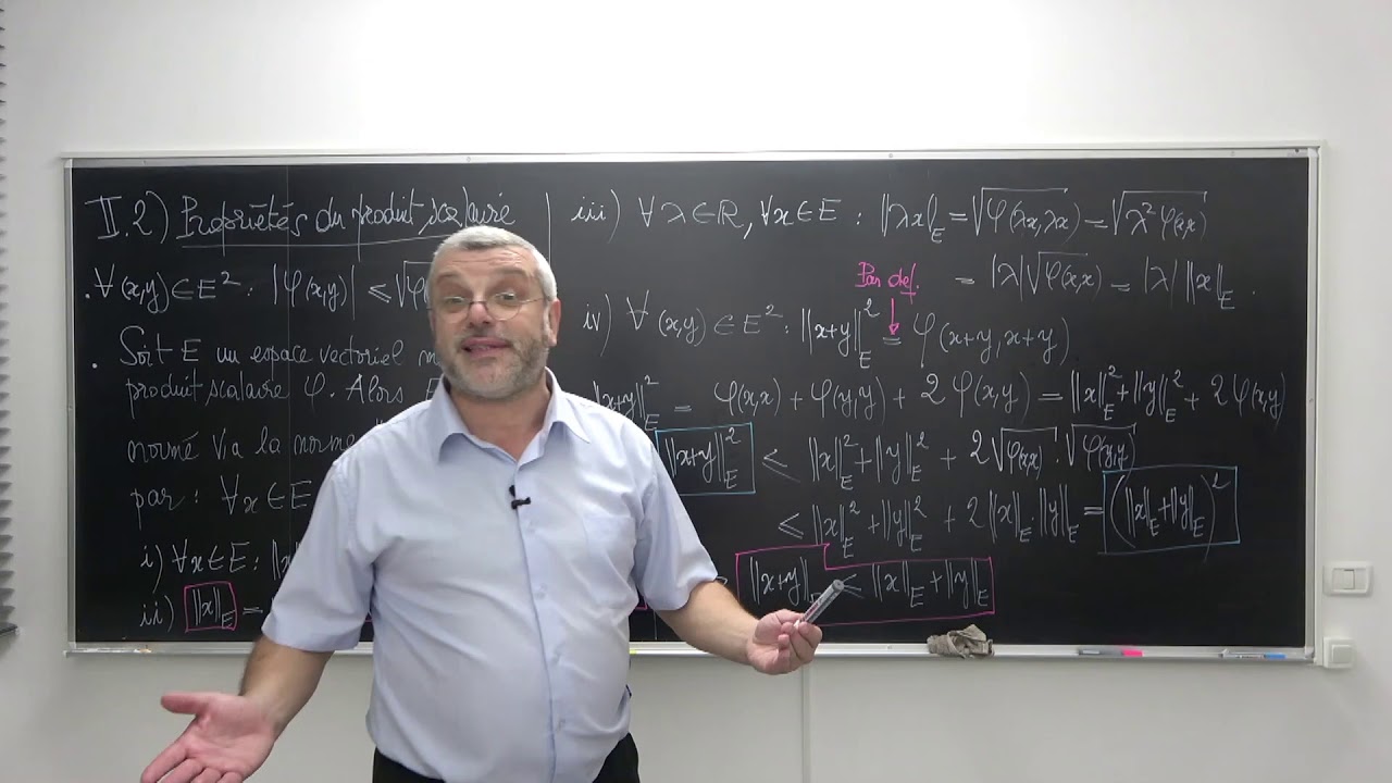 AMEDP Cours 10 - Les Espaces de Hilbert. - YouTube