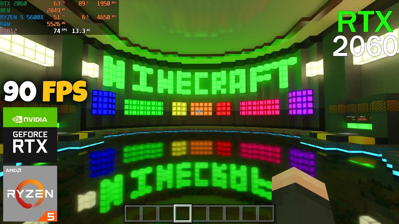 Minecraft RTX : RTX 2060 + Ryzen 5 5600X | 1080p [RTX ON] - YouTube