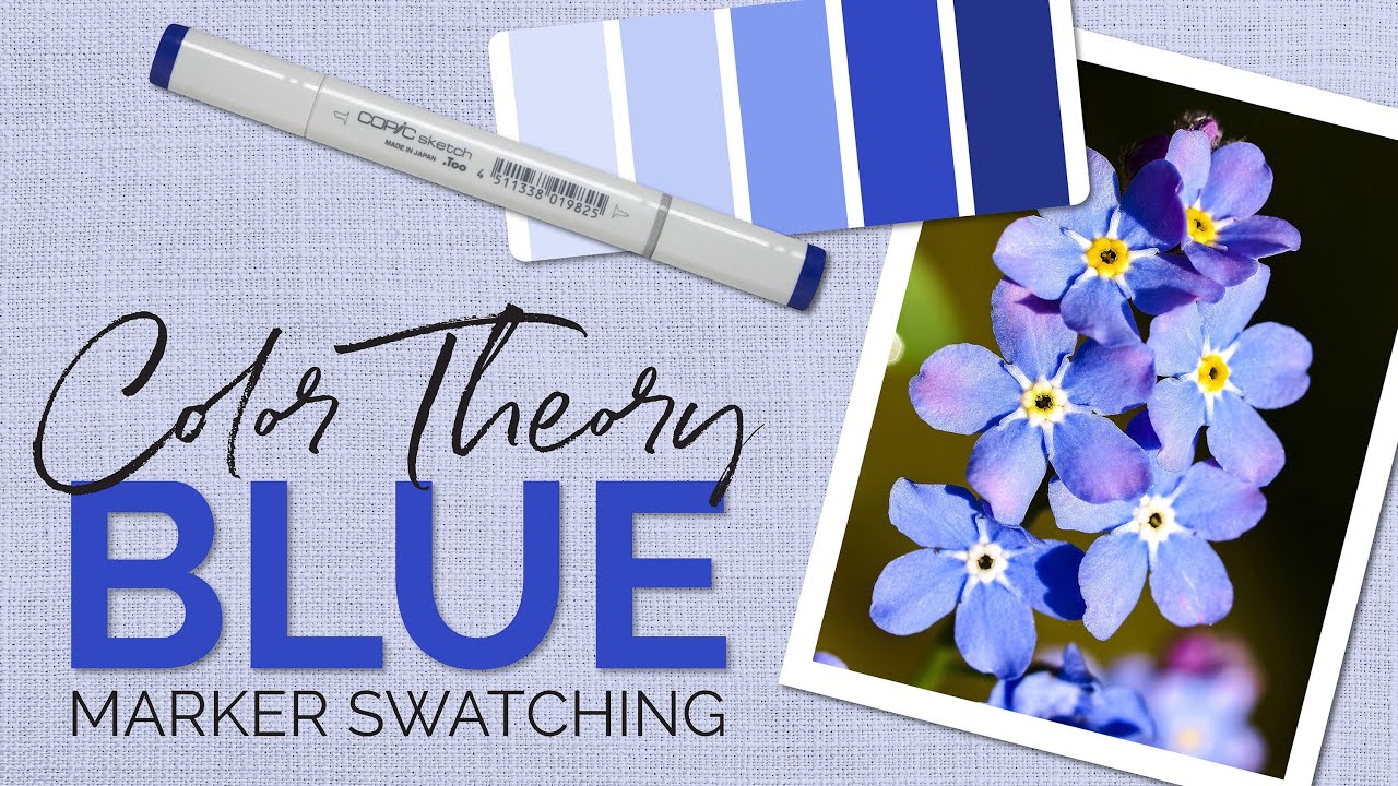 Create Blue Alcohol Marker Blending Combinations for Realism (Applied ...