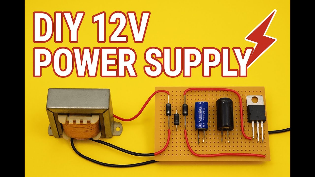 DIY 12V Power Supply Circuit | How to Make a 12V DC Power Supply at ...