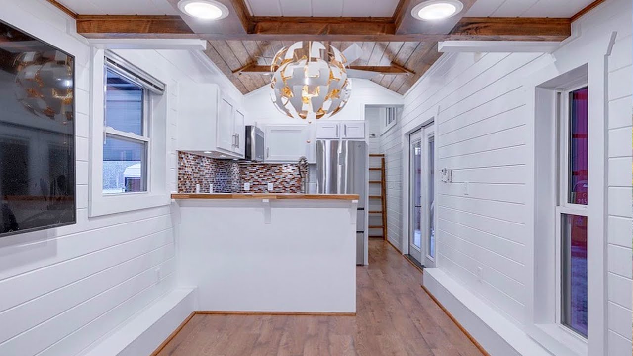 Incredibly Beautiful Trinity Tiny House by Alabama Tiny Homes - YouTube