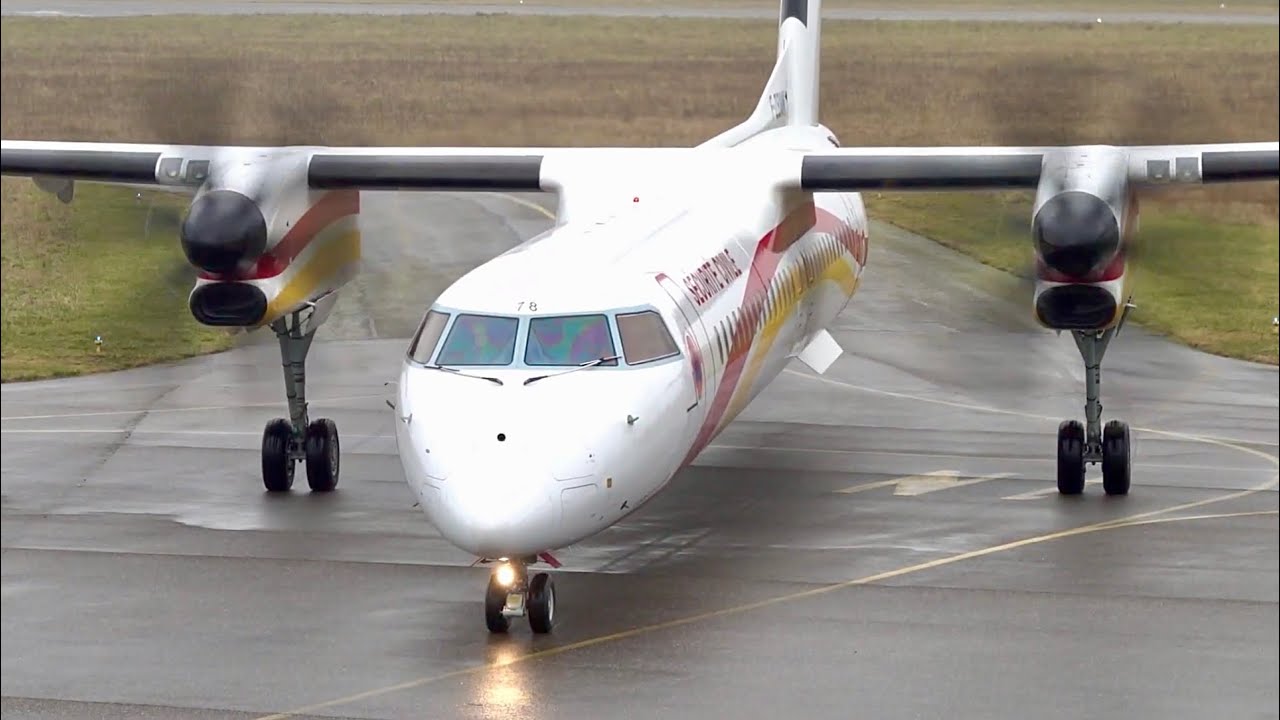 Bombardier Dash-8 Q400 MR | Fireguard | Short Landing at Nancy # ...