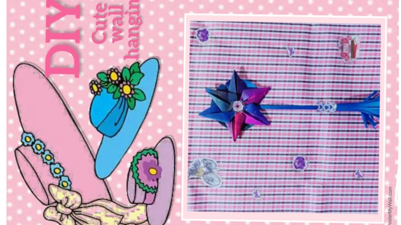 DIY cute wall hanging - YouTube