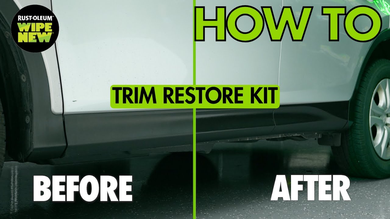 Wipe New Trim Restore Kit restores the appearance of weathered, faded ...