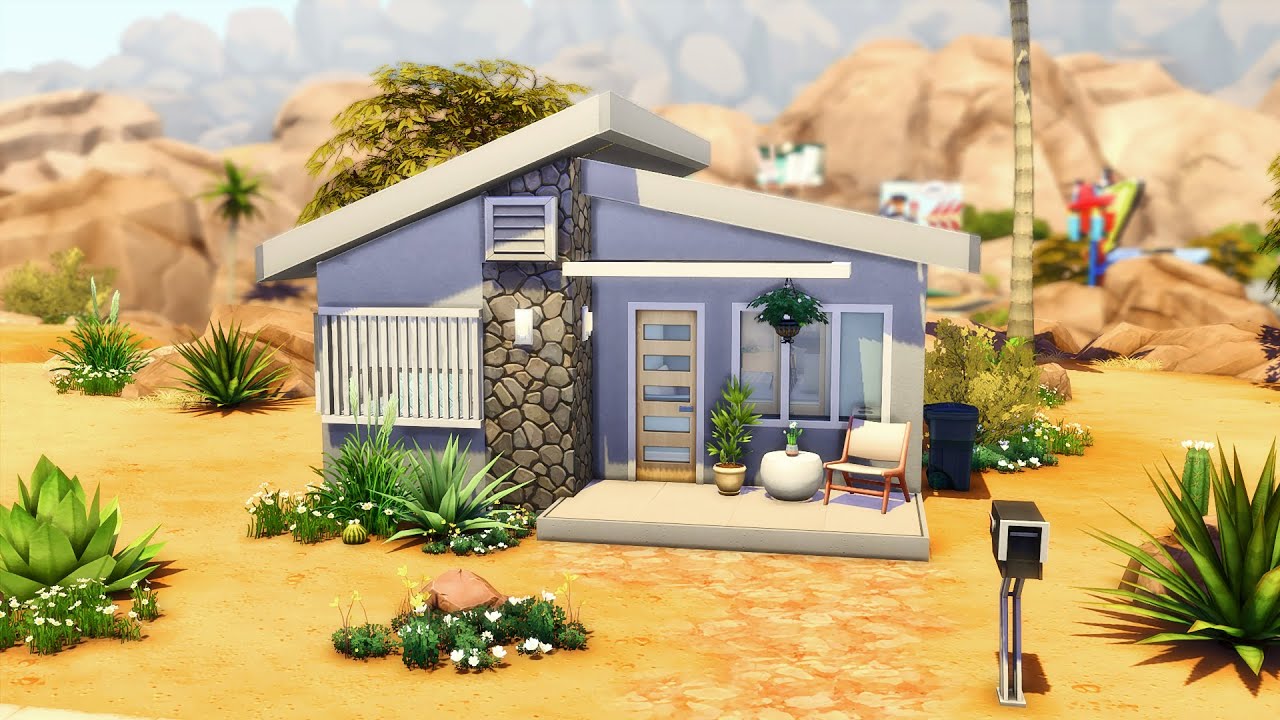 The Sims 4 Desert Luxe Kit Starter Home Build! 🏜️🏠 - YouTube