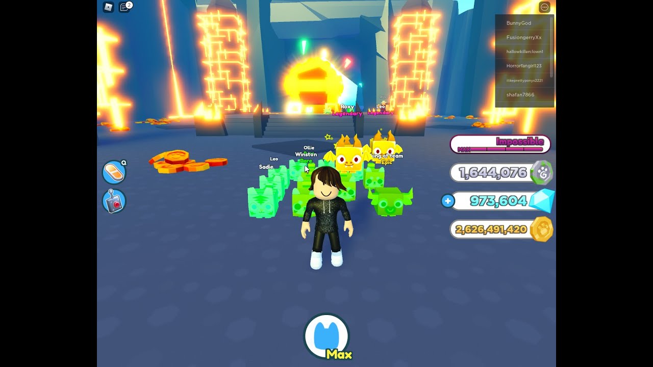 Roblox Pet Simulator x - defeating magma chest 9 seconds - YouTube