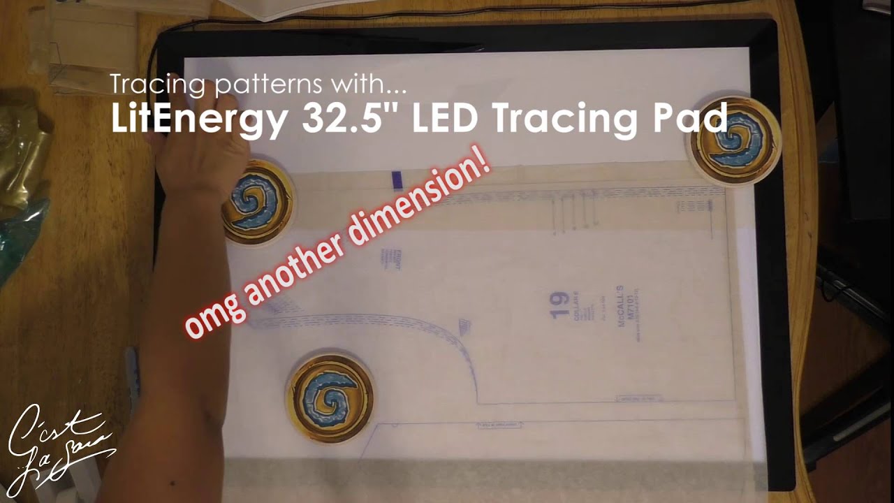 Tracing Patterns on an LED Light Pad! - YouTube