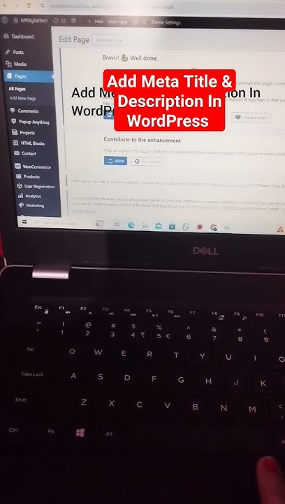 Add Meta Title & Description In WordPress Website #shorts #metadescription #metatags #yoastseo # ...