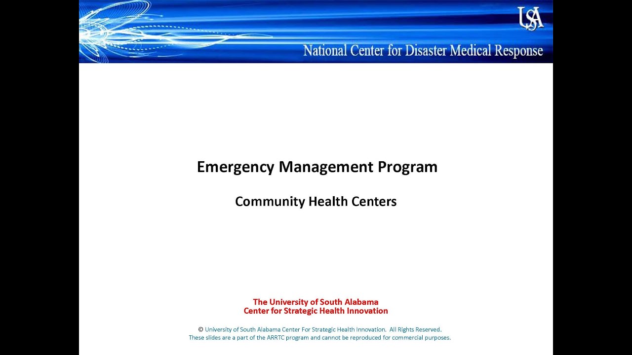 Emergency Preparedness in Health Center Programs - YouTube