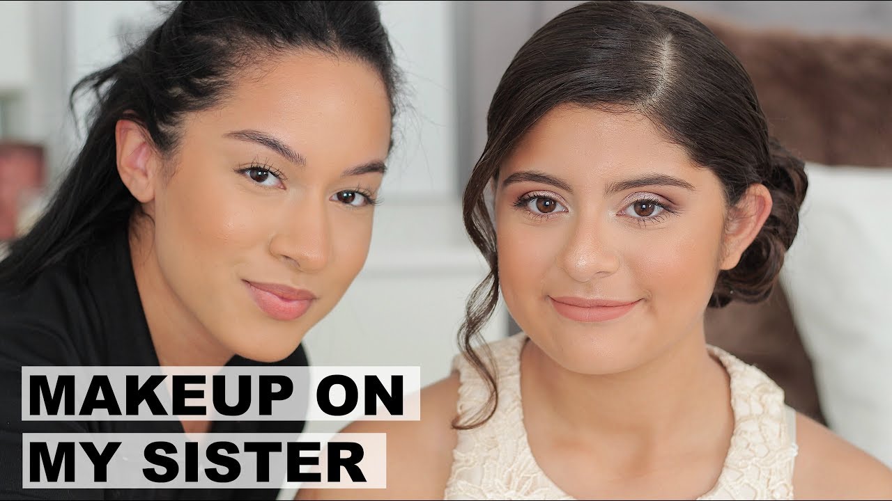 Doing My Little Sisters Makeup | Soft Glam Makeup Tutorial - YouTube