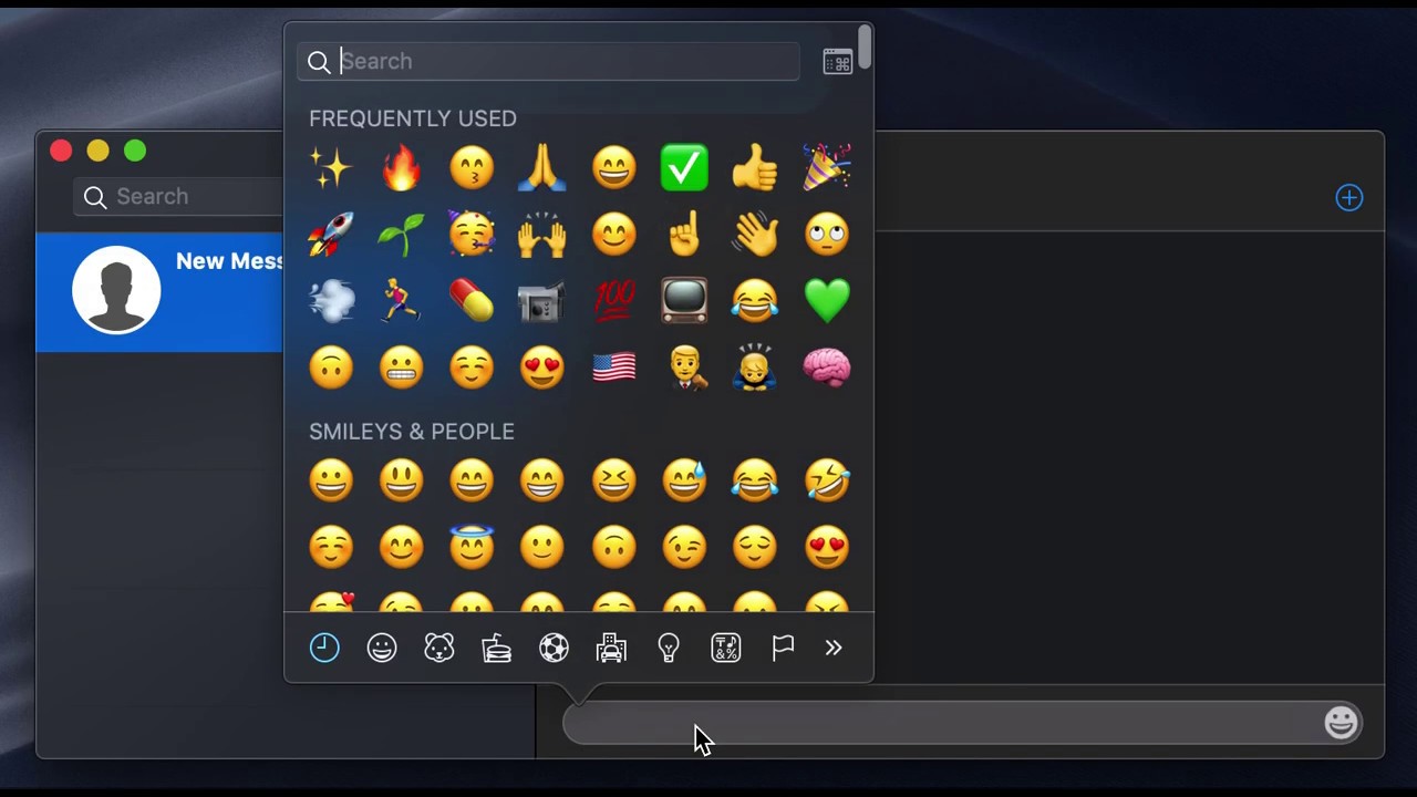 macOS Emoji Picker Dialog Keyboard Shortcut - YouTube