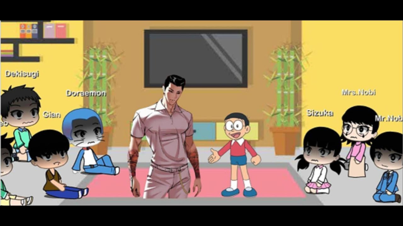 Doraemon and his friends and family reacts to him as Gun park || AU part-2/? put the video in 2X ...