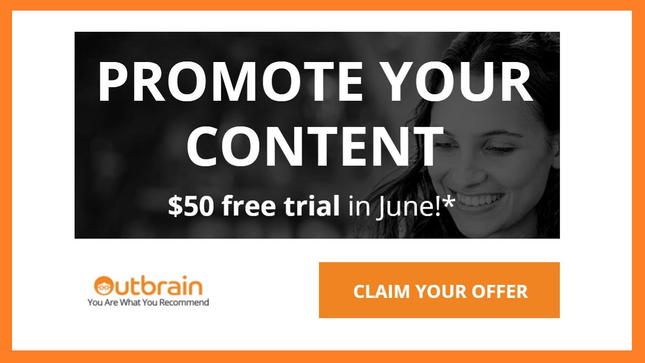 $50 FREE Outbrain Content Promotion Trial - YouTube