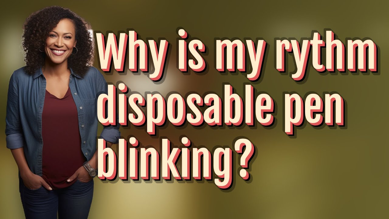 Why is my rythm disposable pen blinking? - YouTube