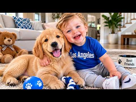 Baby & Golden Retriever’s Funniest Playtime 😂🐶 | Their Bond Is Too Cute! ❤️