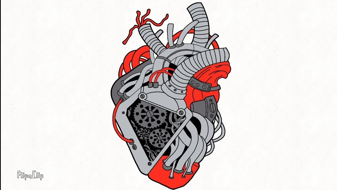 Mechanical Heart drawing #mechanical #heart #drawing #art # ...