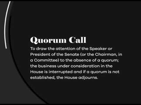 Words and Terms - Quorum, Quorum Call - YouTube