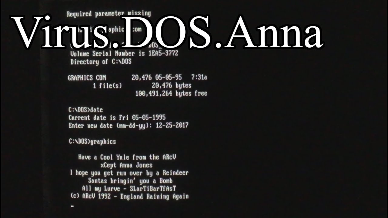 Virus.DOS.Anna (Merry Christmas!) - YouTube