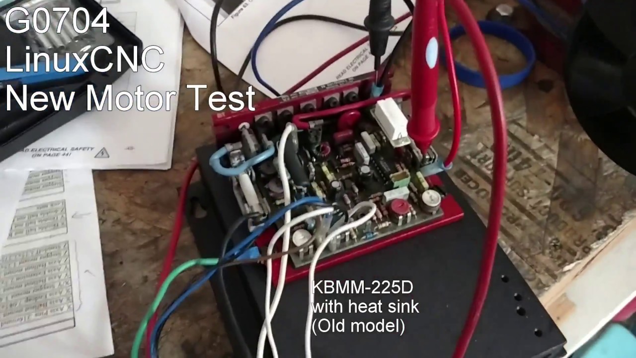 G0704 LinuxCNC New Motor Test - YouTube