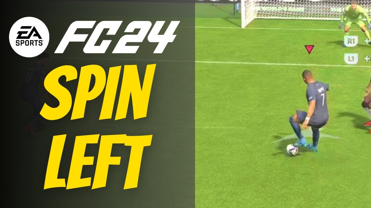 How to do Spin Left skill move in EA SPORTS FC 24 - YouTube