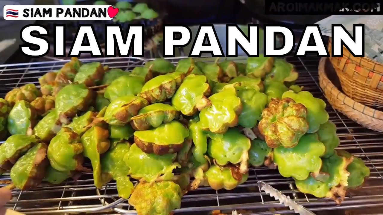 Siam Pandan - Delicious thai pandan snack located at Siam Square - YouTube