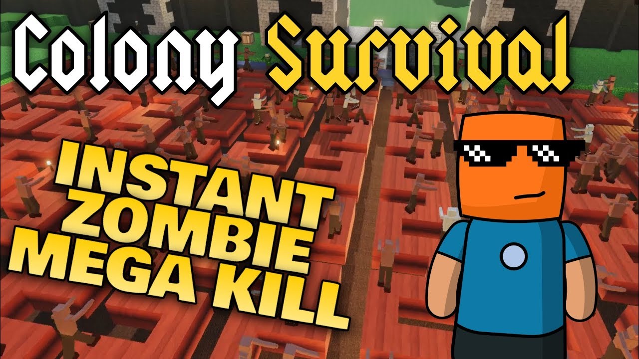 Colony Survival - Zombie Instant Kill - YouTube