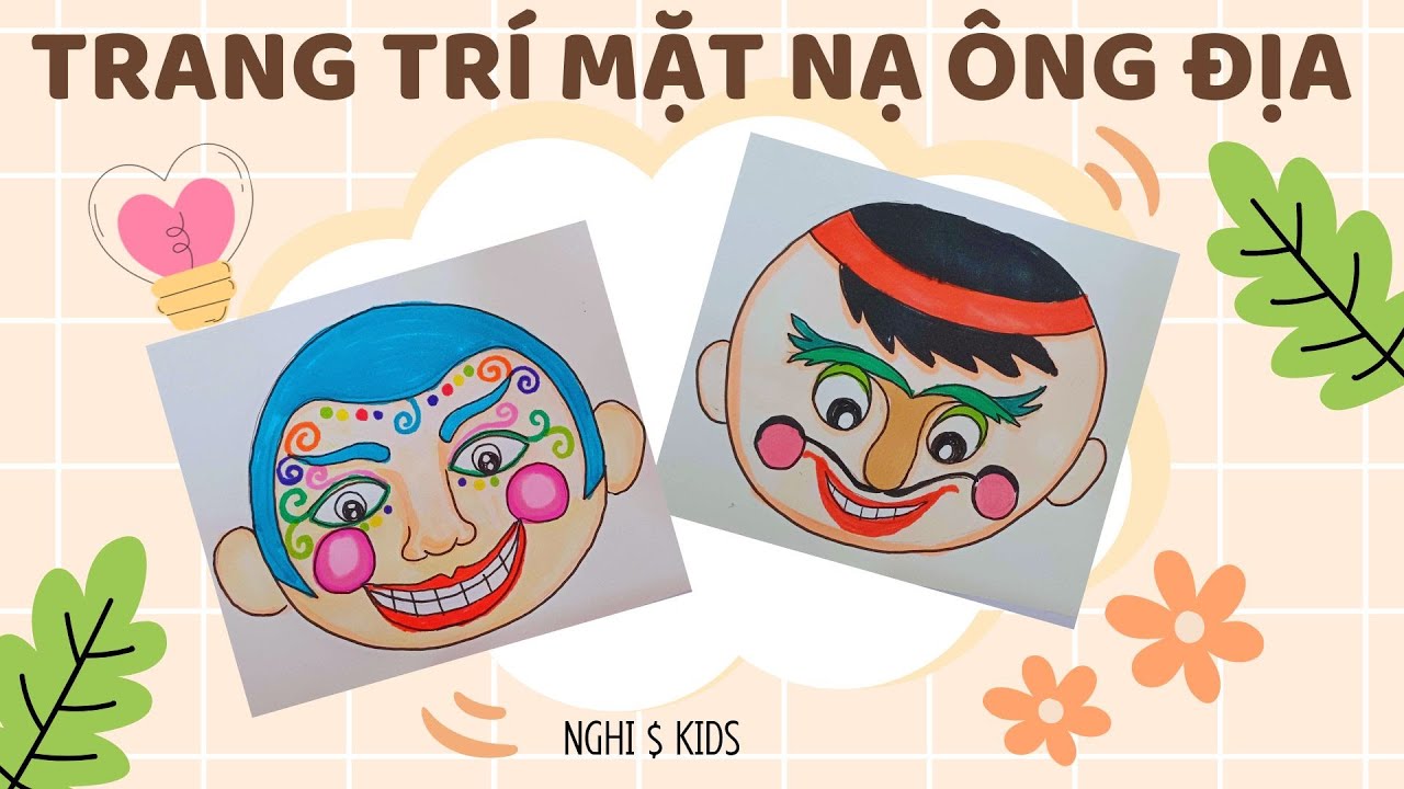 Hướng dẫn Vẽ Trang Trí Mặt Nạ Ông Địa (How to draw Mid-Autumn Festival ...