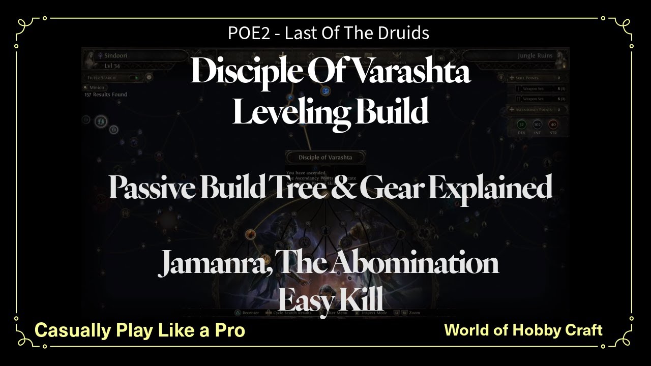 POE2: How to level with Disciple of Varashta Ascendancy and Defeat ...